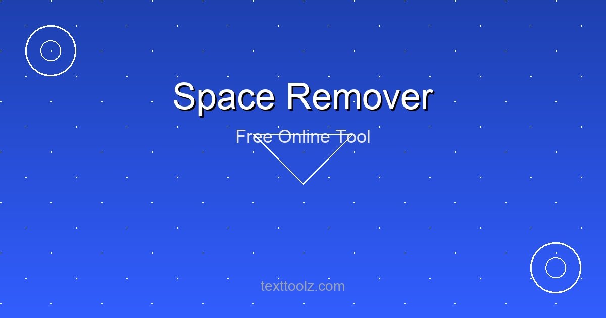 Space Remover Online – Whitespace & Extra Space Cleaner | TextToolz